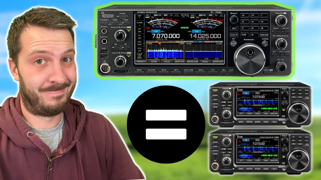 Icom IC-7300 vs IC-7610 (HEAD to HEAD)! - HAM RADIO TV - AMATEUR RADIO ...