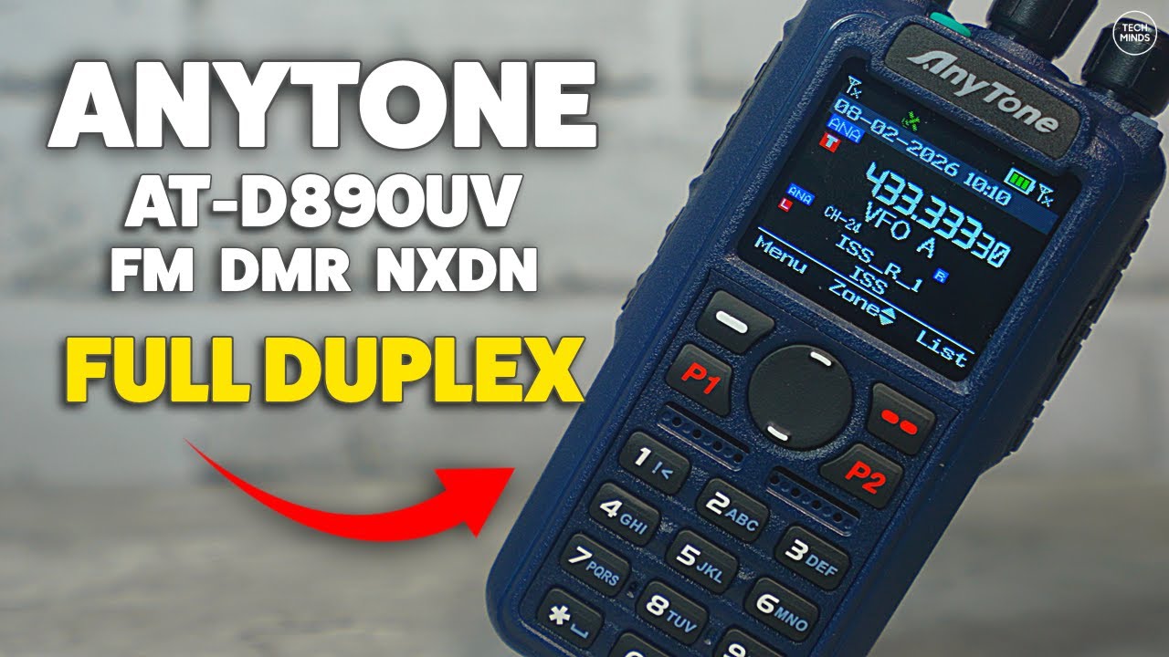 ANYTONE AT-D890UV - A FULL DUPLEX Digital & Analog Handheld Radio - HAM ...